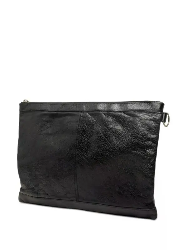 Balenciaga Lambskin Leather Clutch Bag
