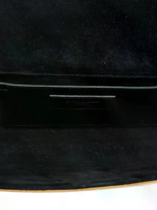 Saint Laurent Metallic Calfskin Cassandre Clutch Bag - Gold
