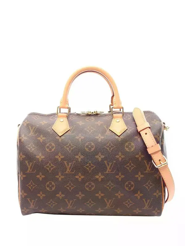 LOUIS VUITTON 2019 Monogram Speedy Bandouliere 30 Satchel - Brown