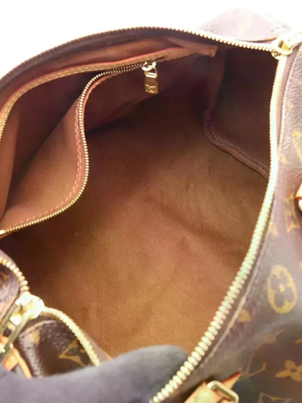 LOUIS VUITTON Monogram Speedy Bandouliere 30 Satchel - Brown