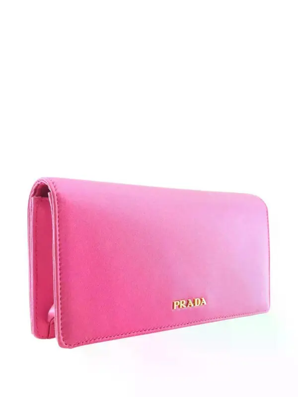 Prada Crystal Embellished Satin Evening Clutch Bag