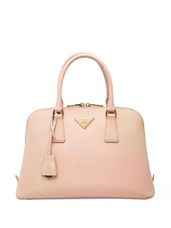 Prada Saffiano Lux Promenade Satchel - Pink