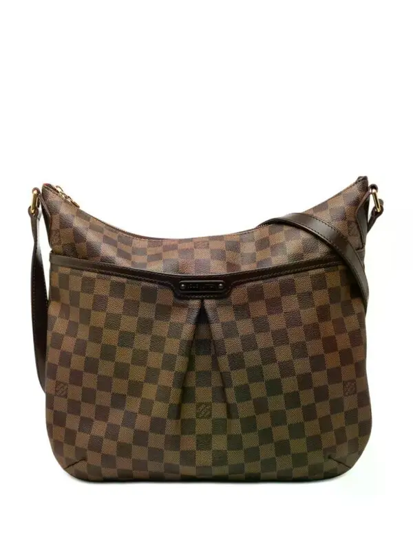 LOUIS VUITTON 2010 Damier Ebene Bloomsbury Gm Crossbody Bag - Brown