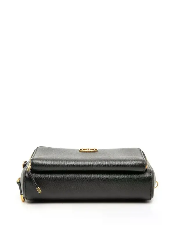Dior 2022 Grained Calfskin Caro Double Pouch Crossbody Bag