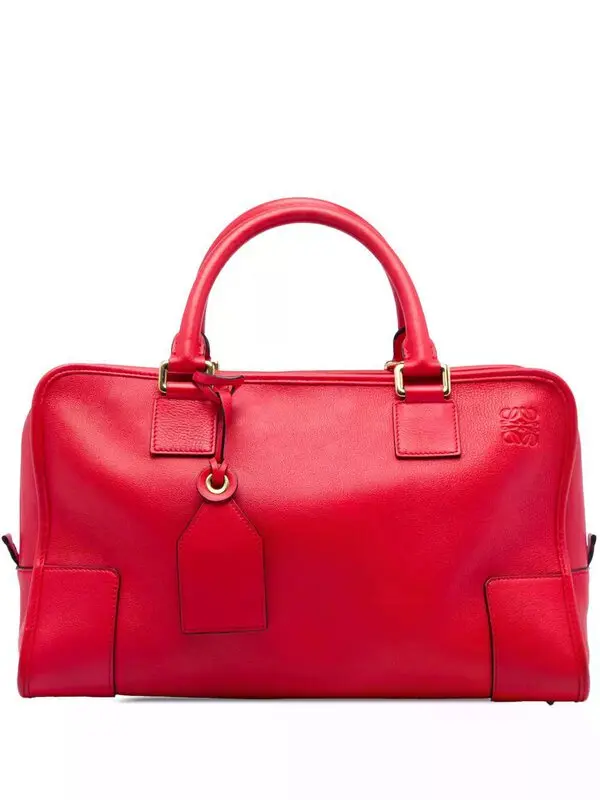 Loewe 2015 Leather Amazona 36 Handbag - Pink