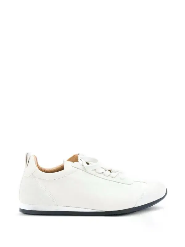 UMA WANG Suede-panelled Lace-up Sneakers - White