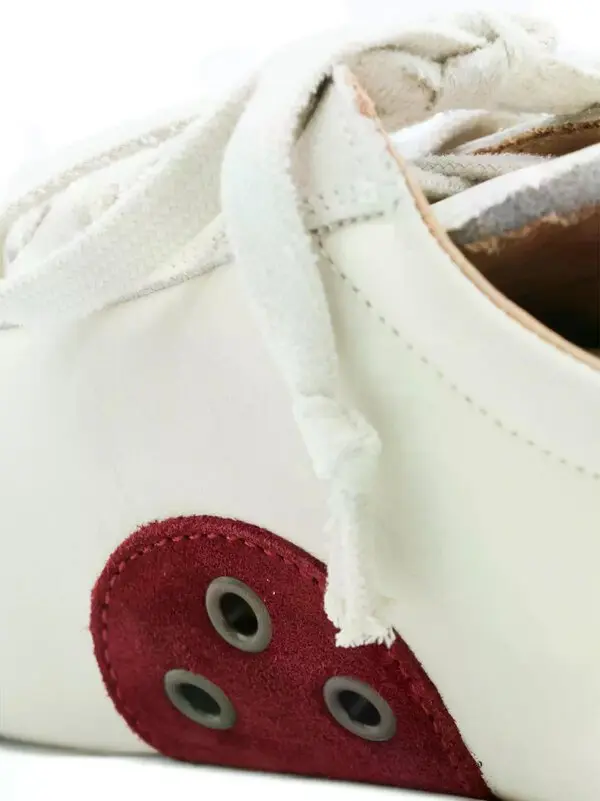 UMA WANG Suede-panelled Lace-up Sneakers - White