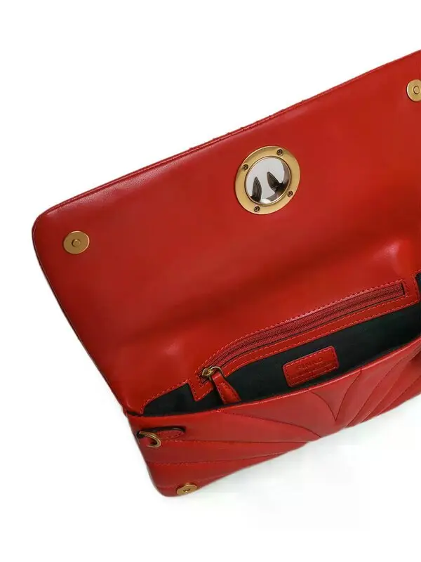 Pinko Love Birds Quilted Shoulder Bag