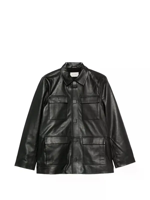 ST. AGNI Flap-pocket Leather Jacket