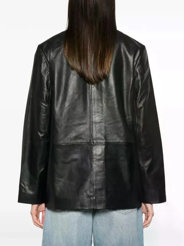 ST. AGNI Flap-pocket Leather Jacket