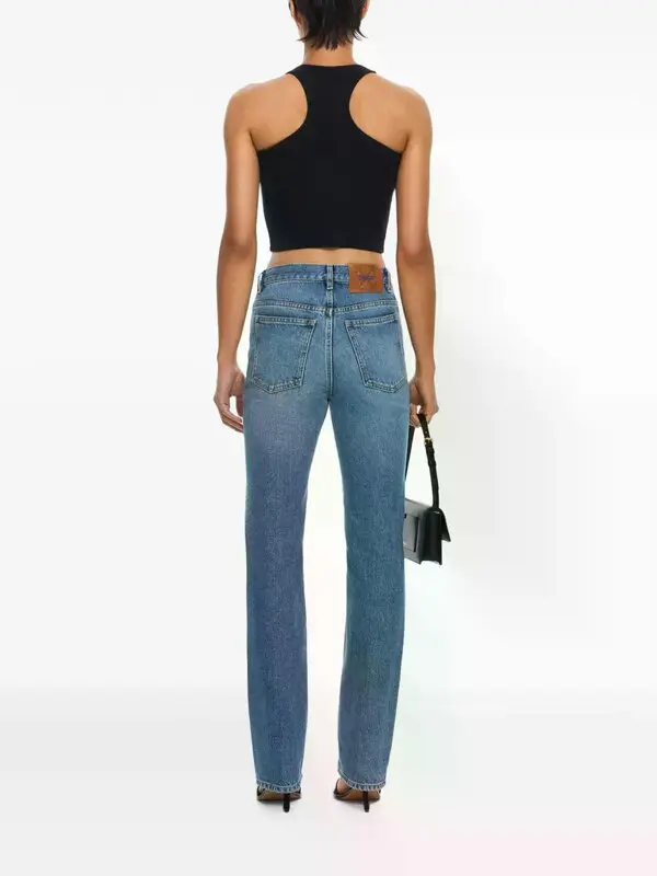 Off-White Off Stamp Ribbed Cropped Rowing Top - Black