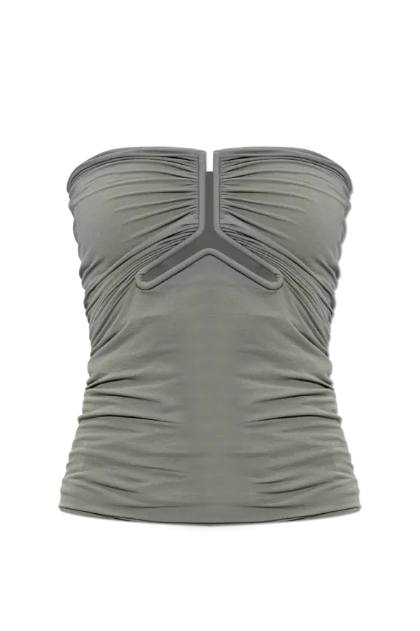 Rick Owens Top With Bare Shoulders - Grey