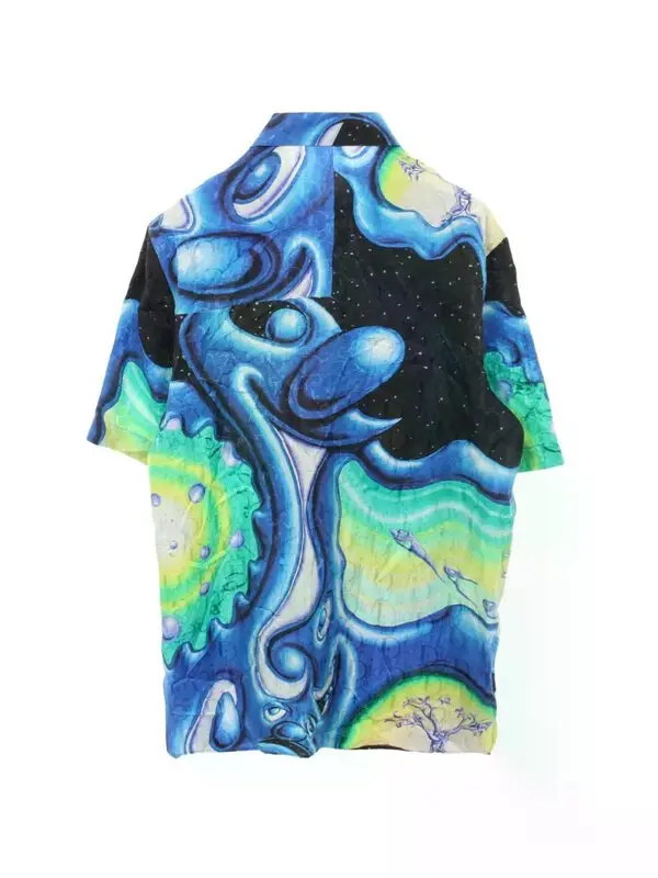 Dior X Kenny Scharf 2010s Oblique Shirt - Blue