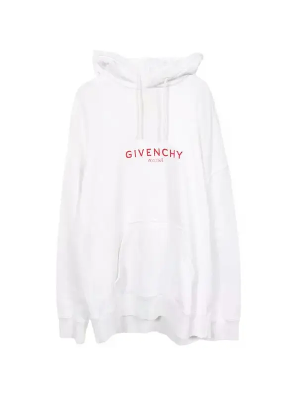 Givenchy 2010s Bstroy Logo Hoodie - White