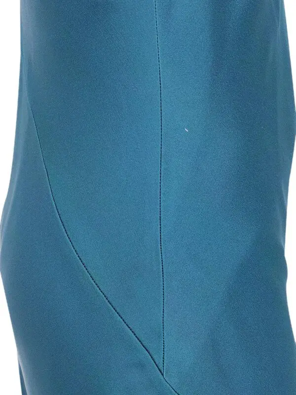 Max Mara Satin-crêpe Maxi Dress - Green
