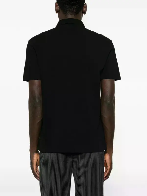 Versace Medusa-embroidery Piqué Polo Shirt