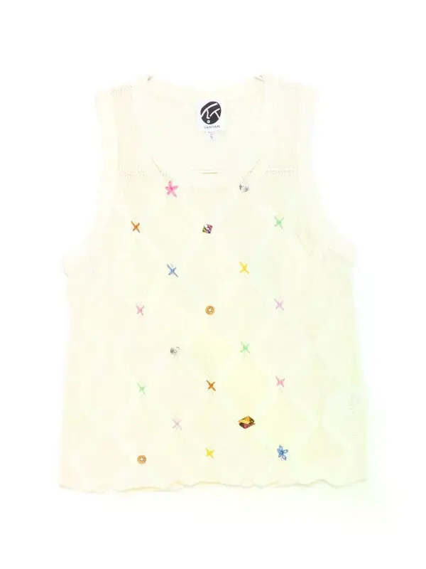 YANYAN Lattice Tank Top