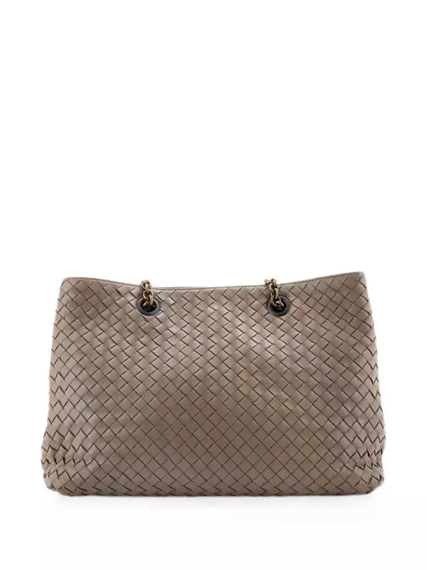 Bottega Veneta Double Chain Intrecciato Nappa Medium Tote Bag