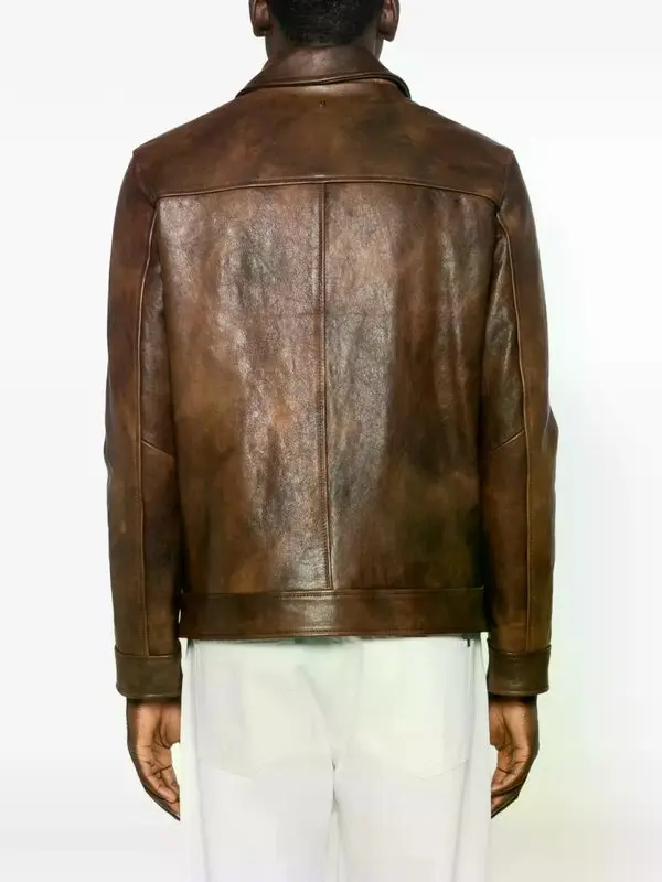 DONDUP Distressed Leather Jacket
