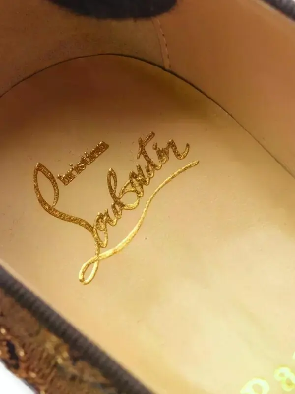 CHRISTIAN LOUBOUTIN Opera Floral-jacquard Flat Shoes