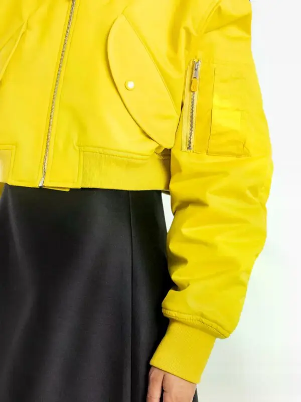 Balenciaga Cropped Bomber Jacket