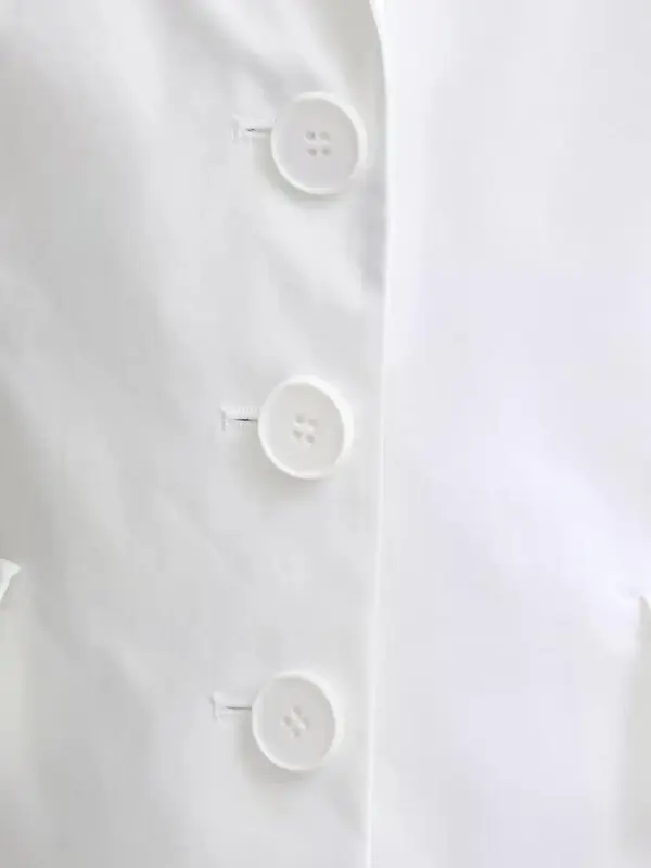 Luisa Spagnoli Sleeveless Notched Lapel Top