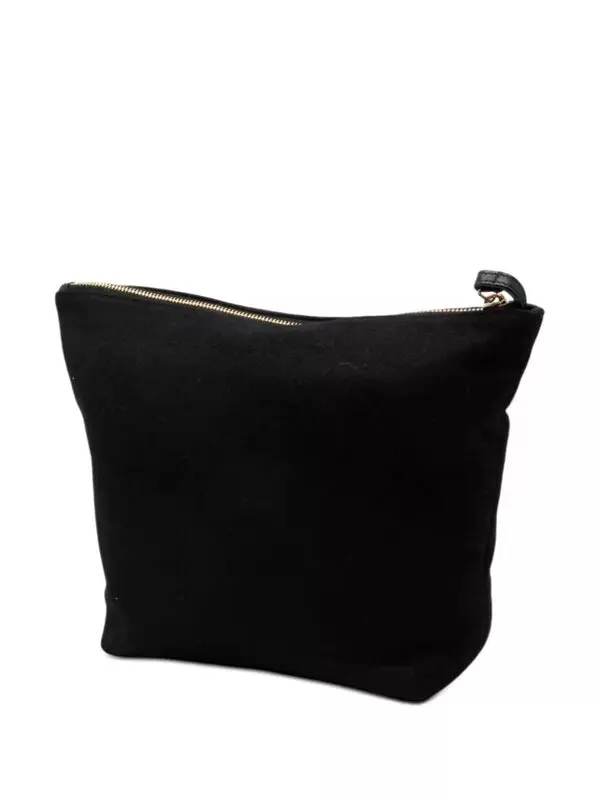 Saint Laurent Wool Embroidered Pouch Clutch Bag