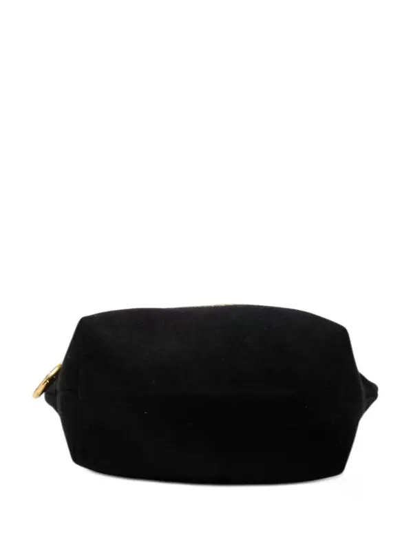 Saint Laurent Wool Embroidered Pouch Clutch Bag