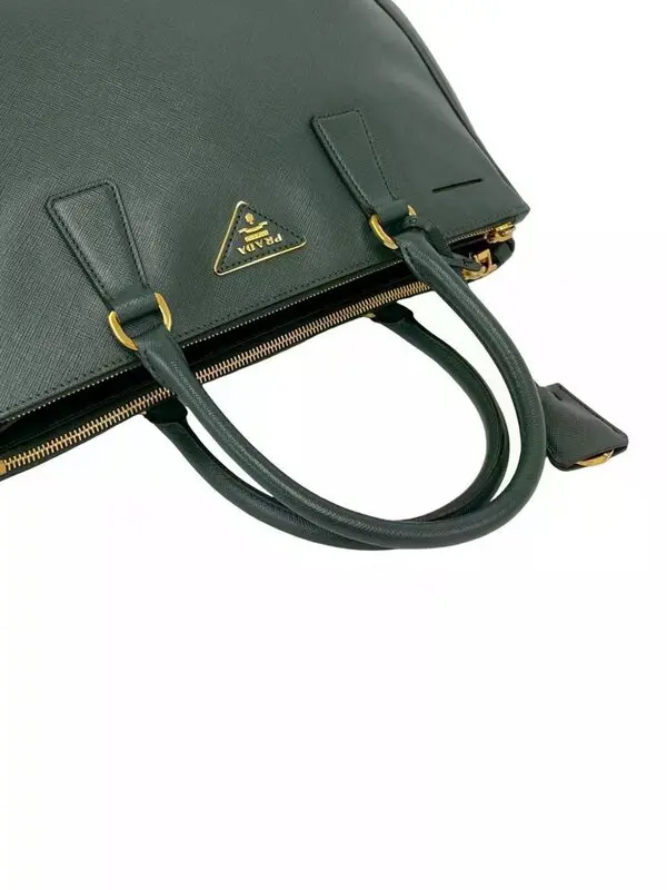 Prada Saffiano Lux Galleria Double Zip Satchel