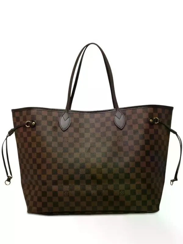 LOUIS VUITTON 2013 Damier Ebene Neverfull Gm Tote Bag