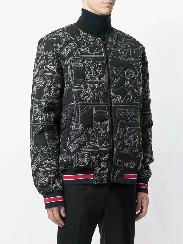 Iceberg Stitched Bomber Jacket
