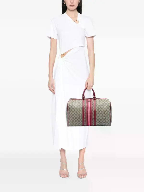 Gucci Gg Supreme Web Travel Bag