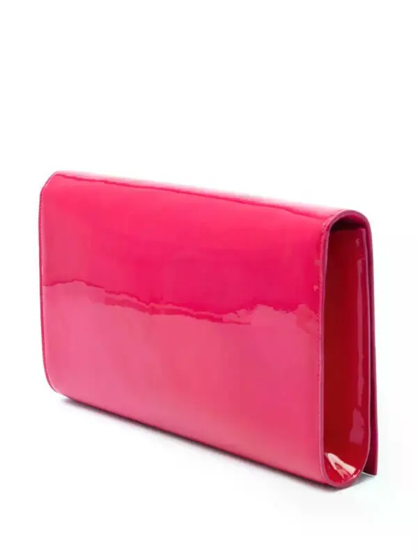 Saint Laurent Patent Leather Belle De Jour Clutch Bag - Pink