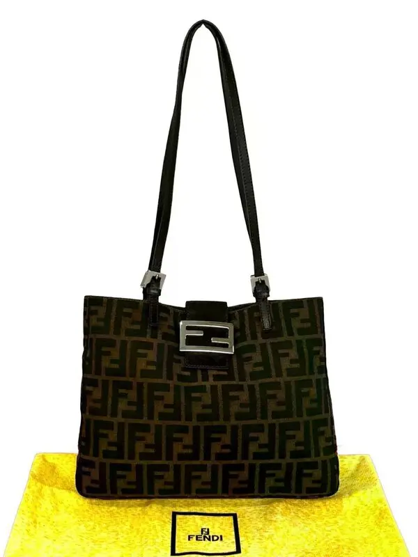 Fendi 2000-2010 Zucca Canvas Tote Bag