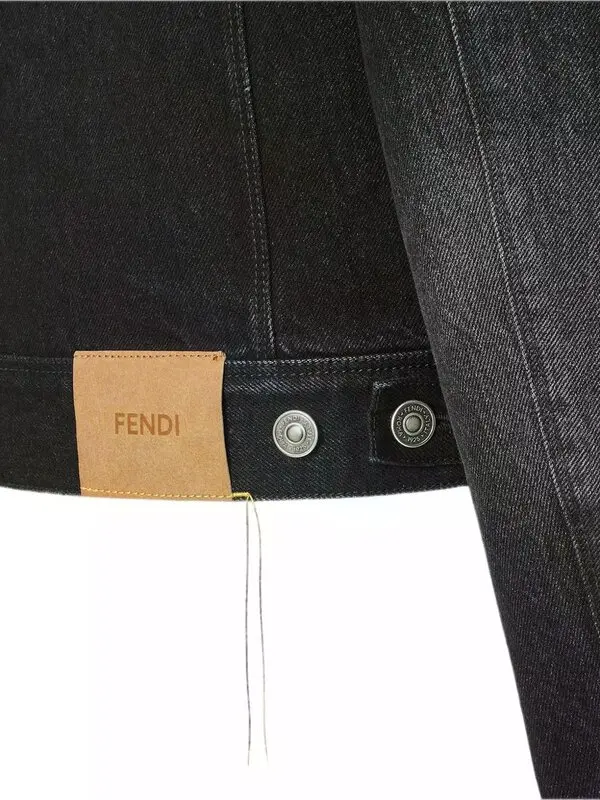 Fendi Faded-effect Denim Jacket