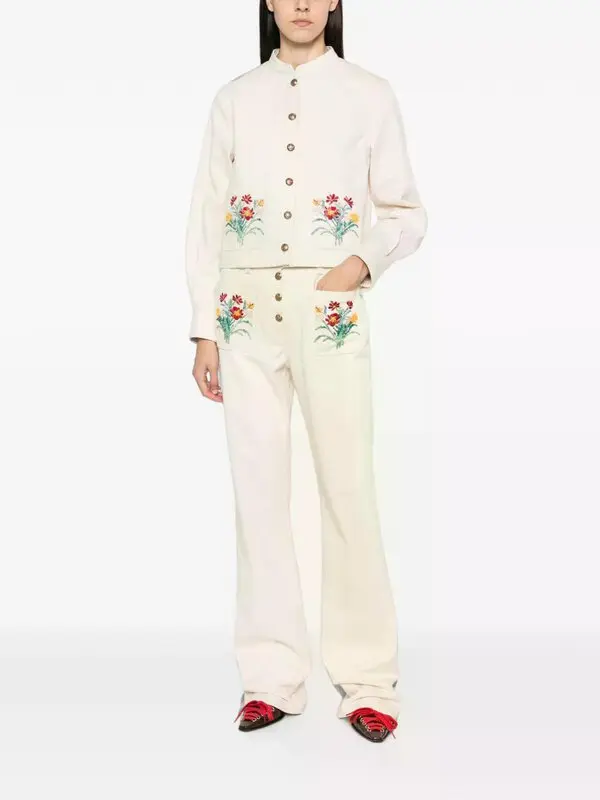 Valentino Garavani Floral-embroidered Jacket
