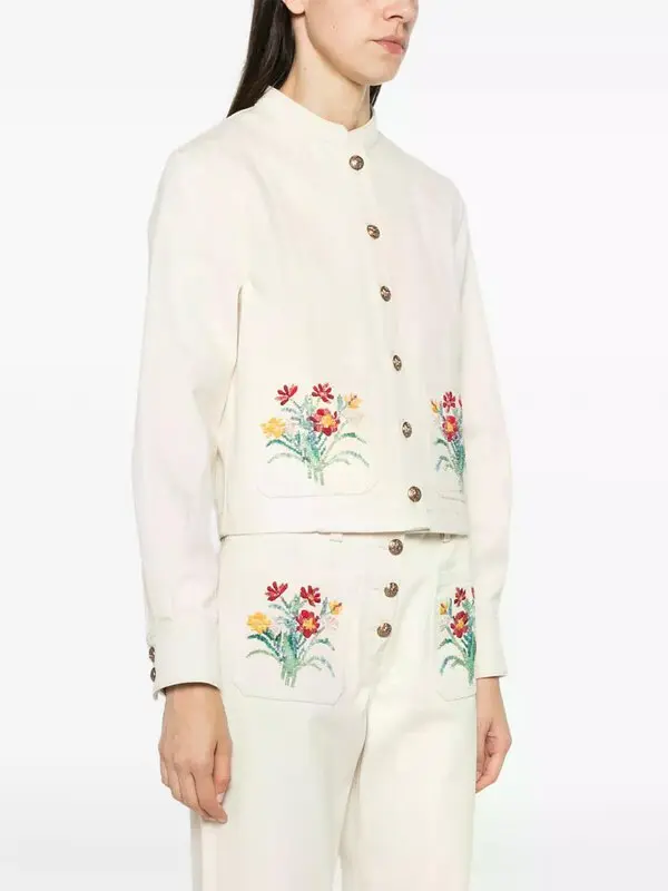 Valentino Garavani Floral Embroidered Jacket