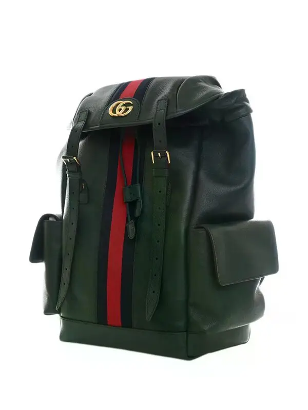 Gucci Calfskin Web Ophidia Backpack