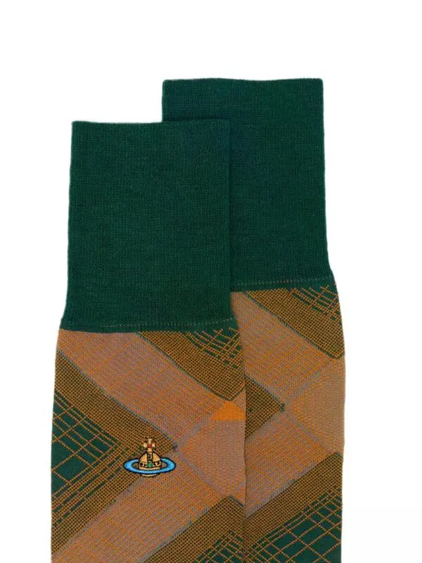 VIVIENNE WESTWOOD Quadrophenia Orb-embroidered High Socks