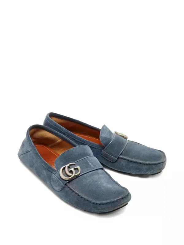 Gucci Suede Double G Loafers