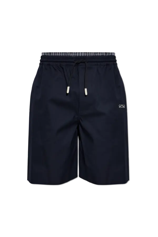 Loewe Shorts With Embroidered Logo