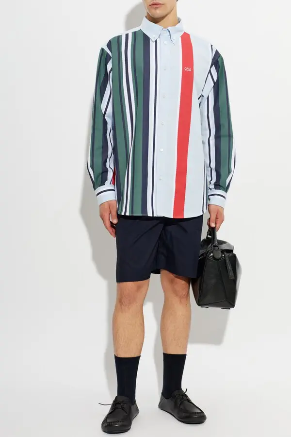 Loewe Shorts With Embroidered Logo
