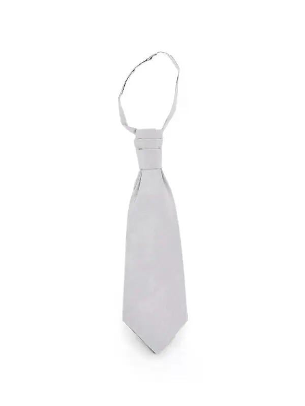 Corneliani Chevron-pattern Silk Ascot Tie