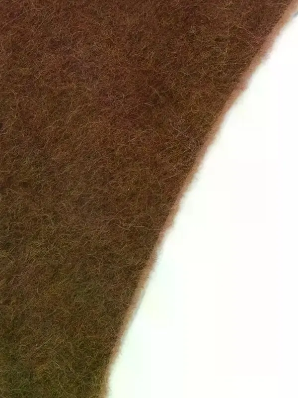 UMA WANG Brushed Triangular Scarf - Brown