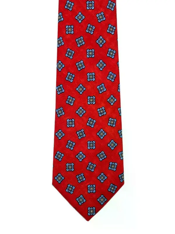 Kiton Floral-pattern Silk Tie
