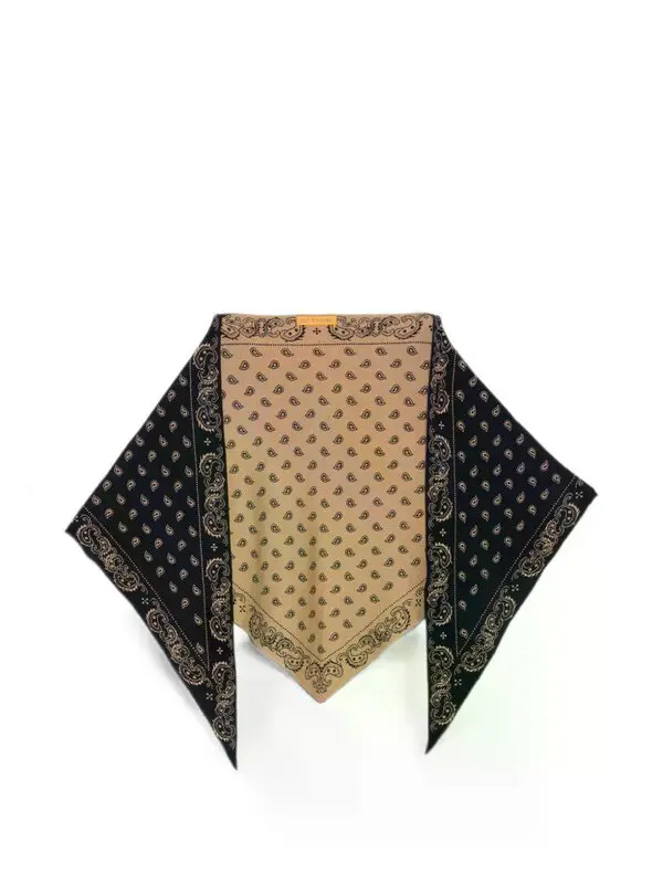 Guest In Residence Paisley-print Bandana Scarf - Neutrals