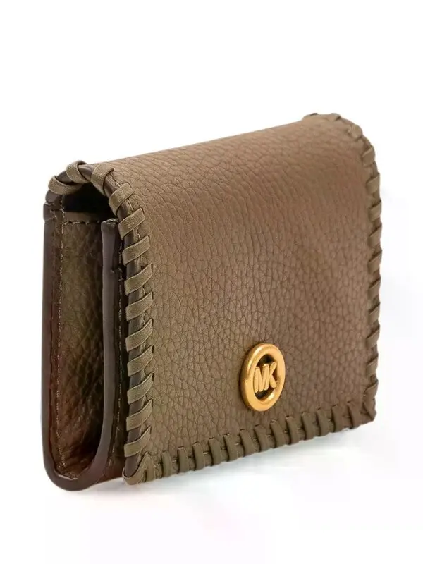 Michael Kors Whipstitch-trim Leather Card Case