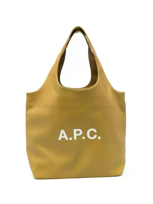 A.p.c. Logo-print Tote Bag - Yellow