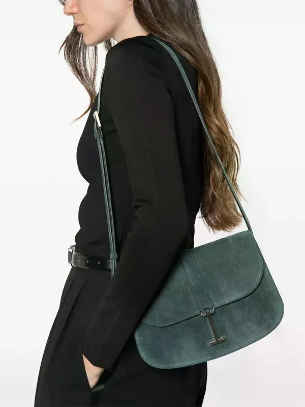 TOM FORD T Twist Suede Cross Body Bag