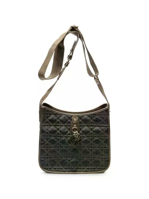 Dior Panarea Cannage Shoulder Bag - Black